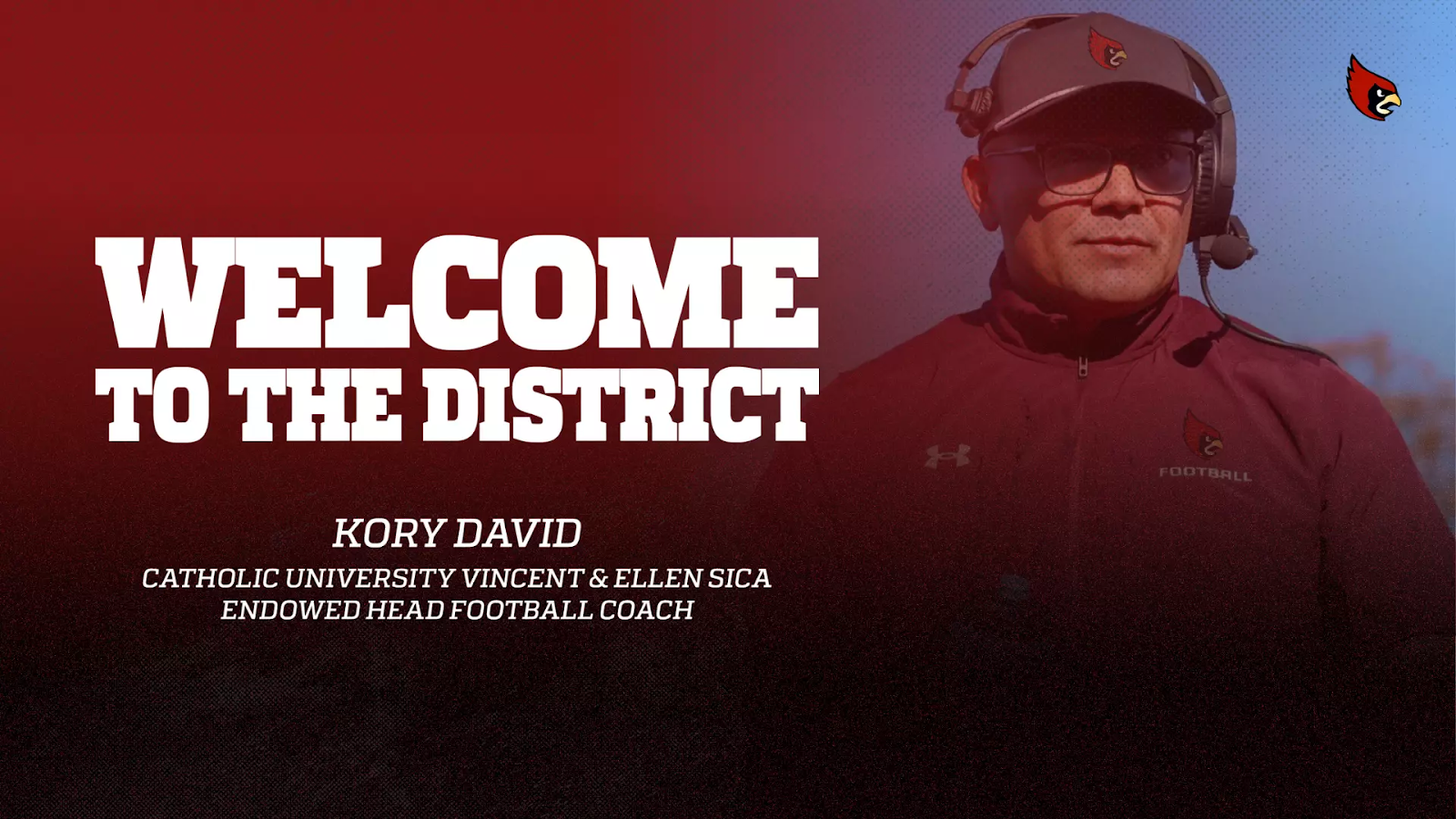 Kory David Announced as Catholic’s New Head Football Coach